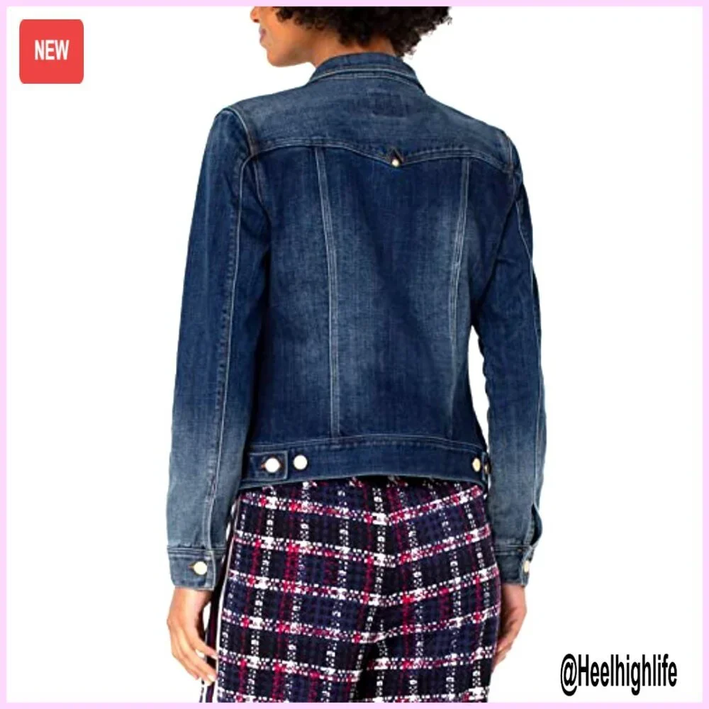 Jackets & Coats | Classic Denim Jacket With Stretch Front Pockets ...